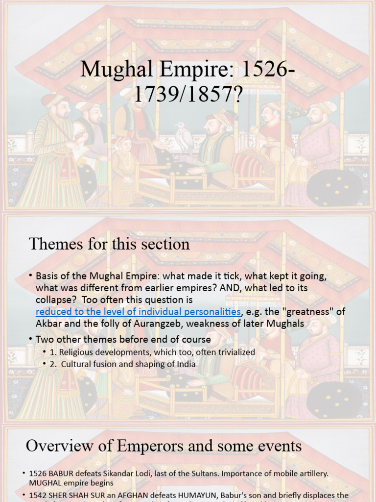 Mughal Empire: Rise, Rule, and Decline | PDF | History