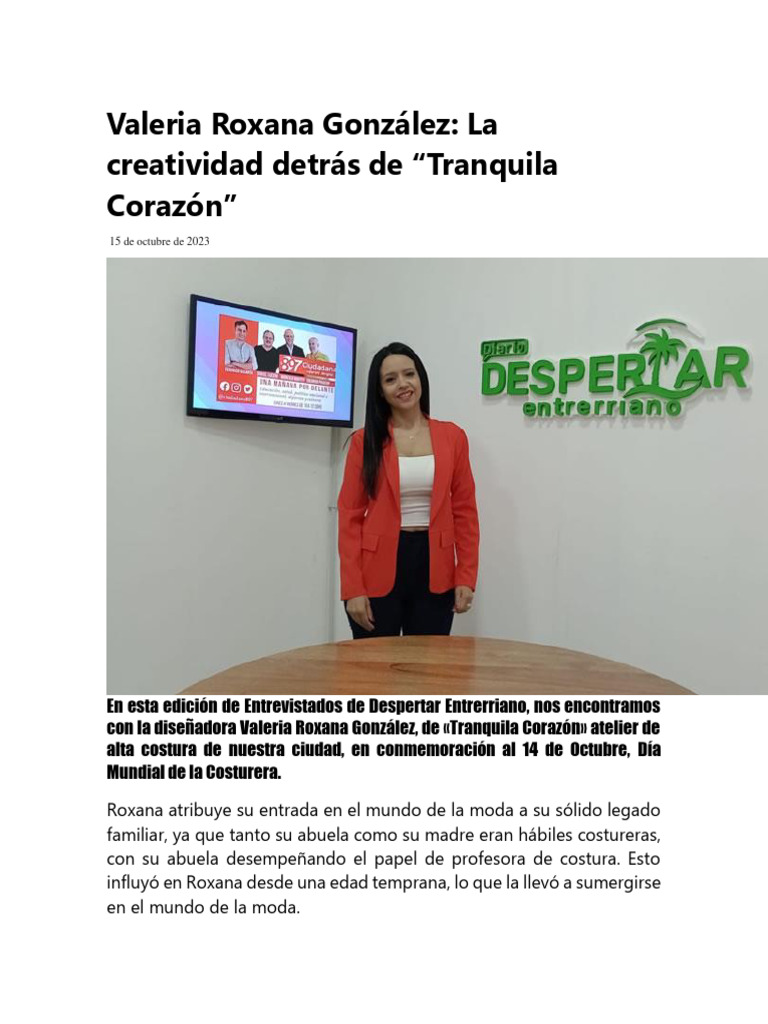 Valeria Roxana González | PDF | Diseño | Ropa