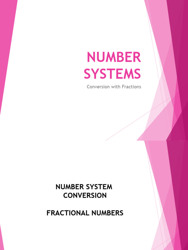 Number Systems - Fraction Conversion | Download Free PDF | Decimal ...