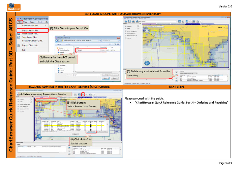 3D - ChartBrowser Quick Reference Guide - v2 0 - Select - ARCS | PDF ...