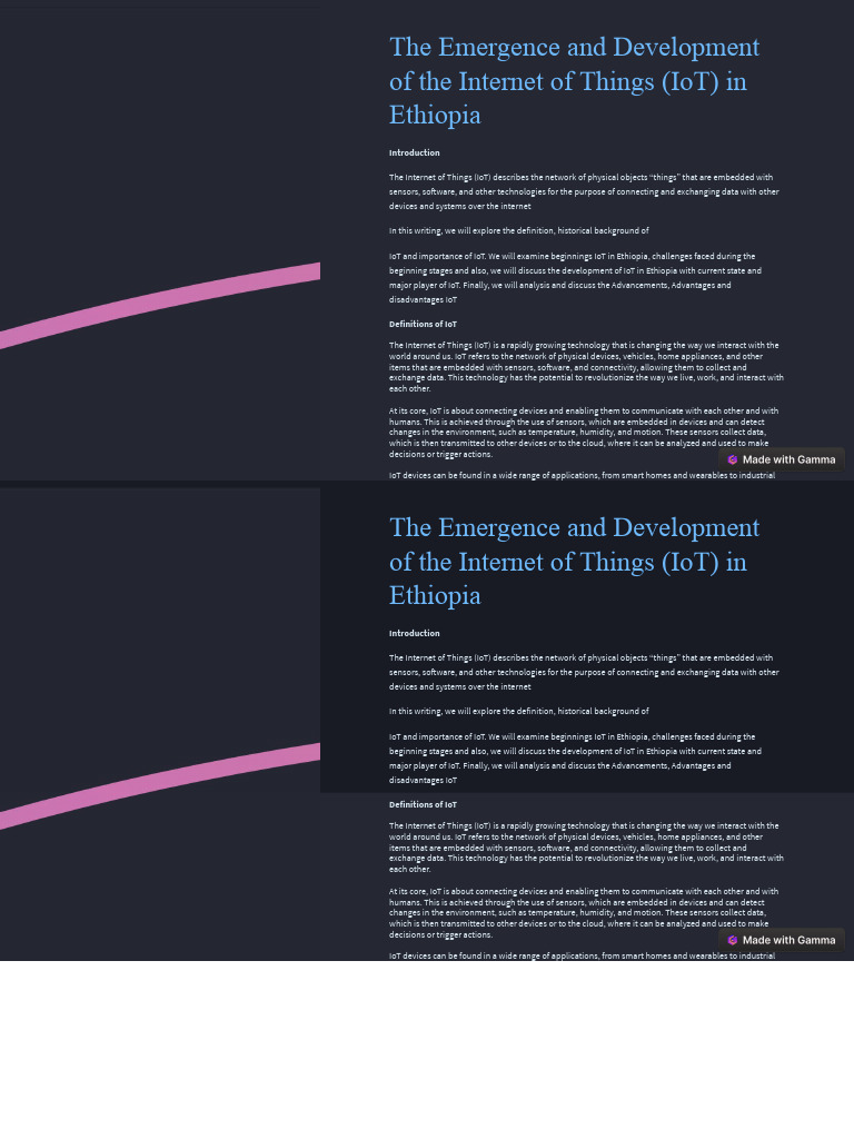The Emergence And Development Of The Internet Of Things Iot In Ethiopia Pdf Internet Of