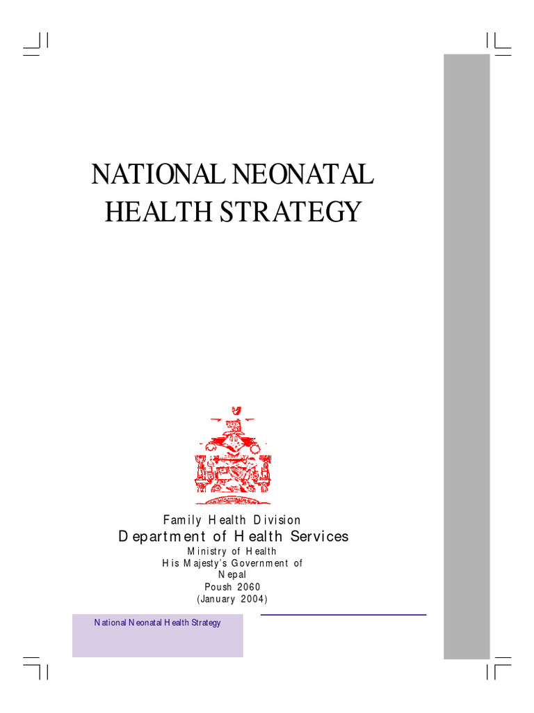 National_Neonatal_Health_Strategy | PDF | Infant Mortality | Infants