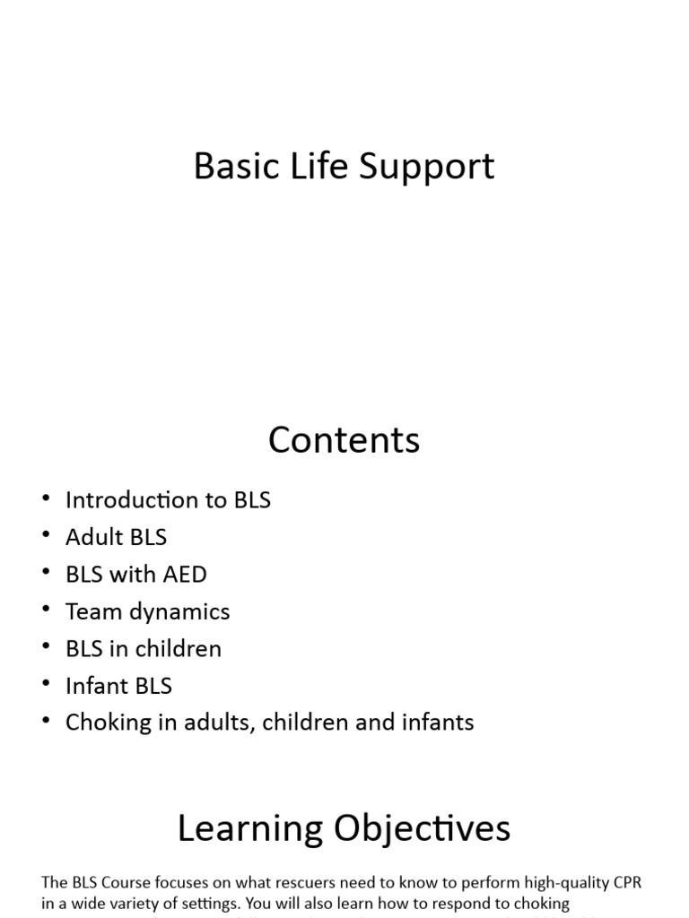 BLS MBBS | PDF | Cardiopulmonary Resuscitation | Cardiac Arrest