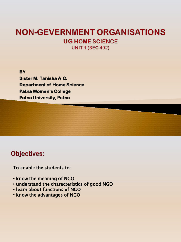 Non Government Organisation | PDF | Non Governmental Organization | Empowerment
