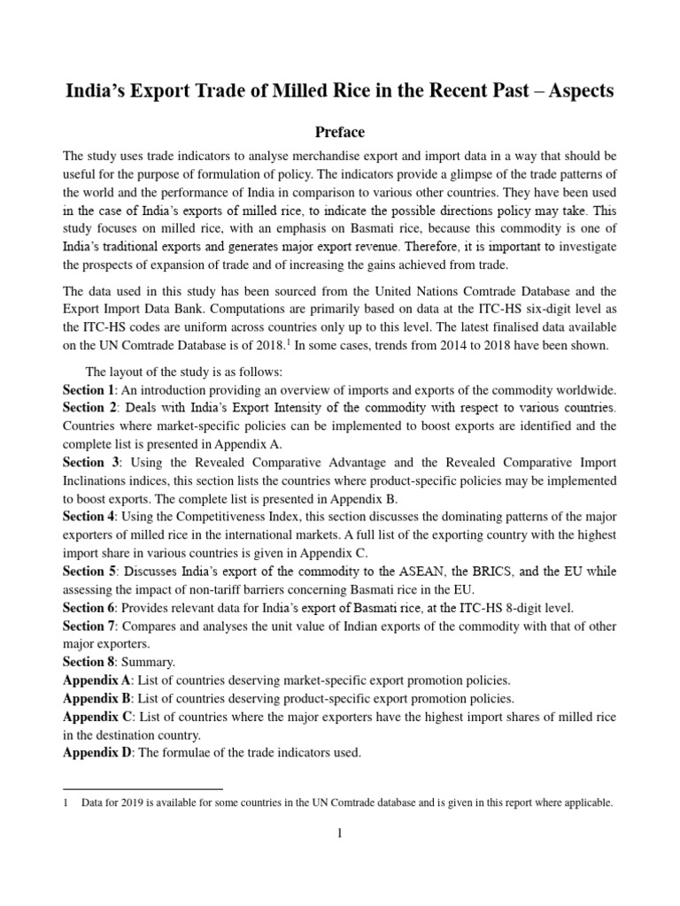 20201117153515report On Milled Rice Final | PDF | Rice | Economies