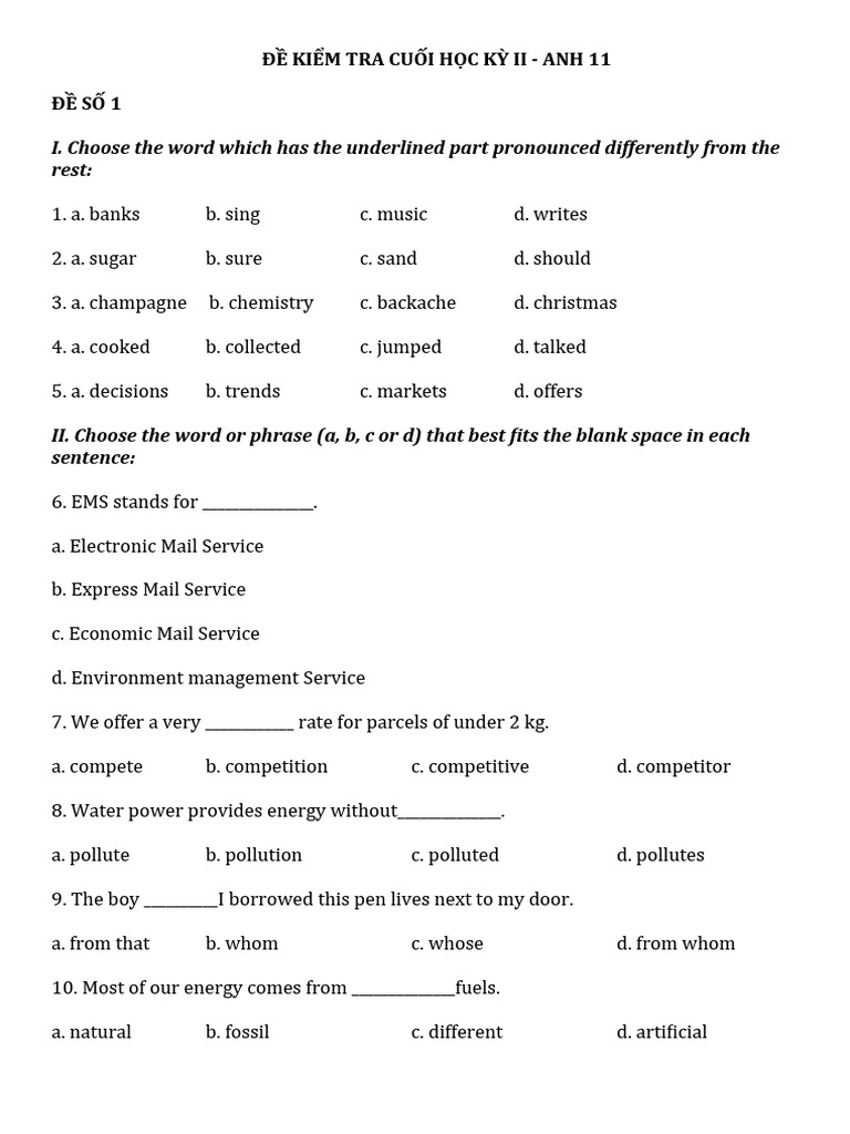 Như Ý 02- Bộ 7 Đề KTCK II L11 | PDF