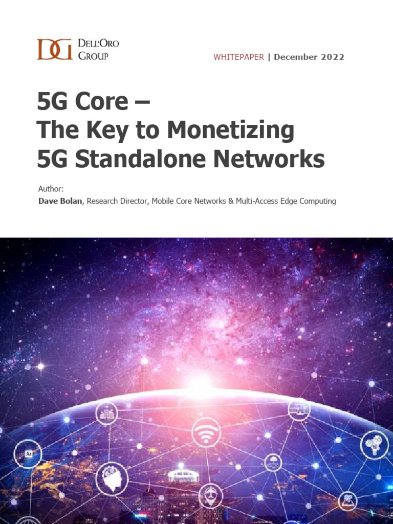 5G - 5GC - 5G Core - The Key To Monetizing 5G Standalone Networks ...