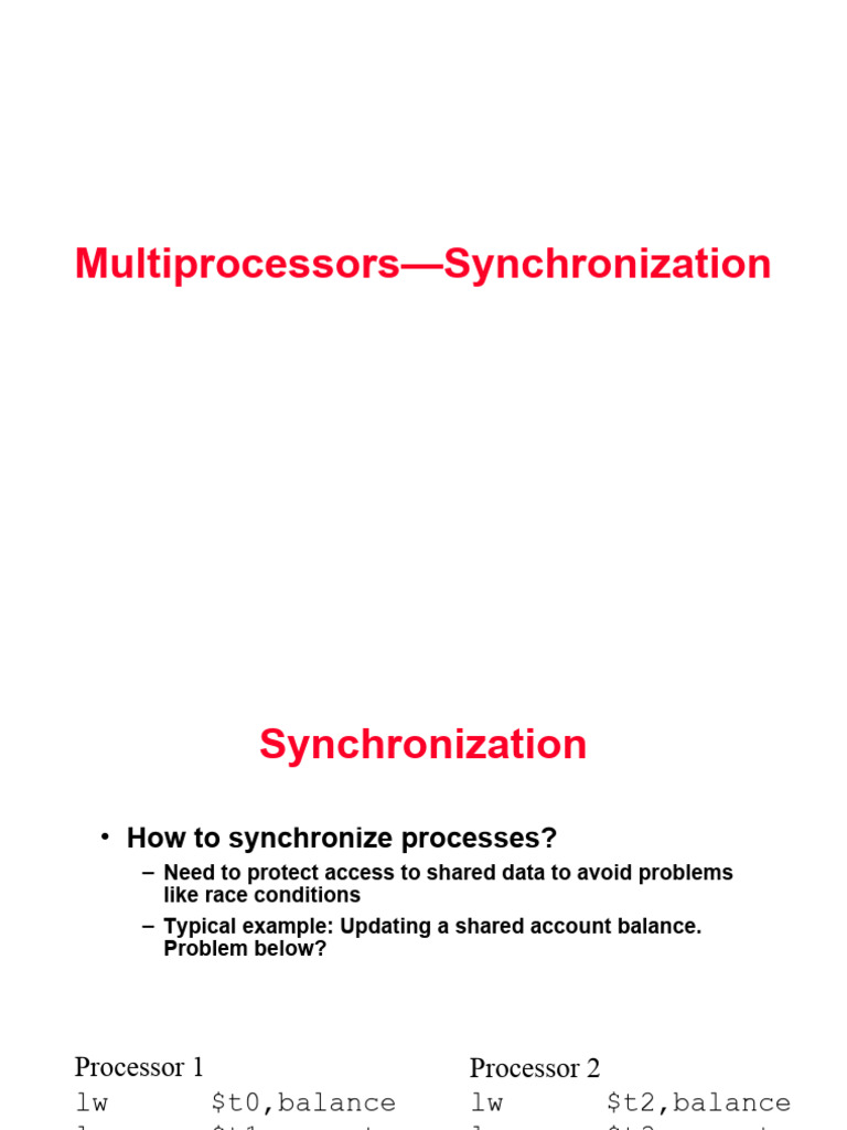 16 Synchronization | PDF