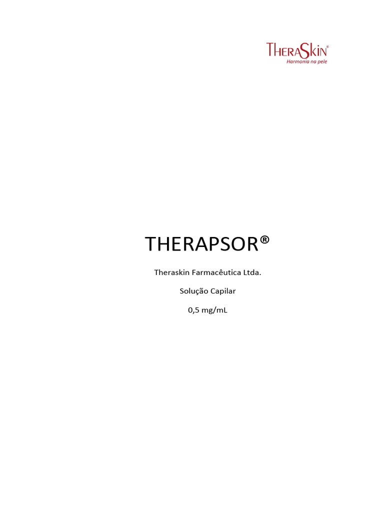Therapsor Bula-Profissional | PDF