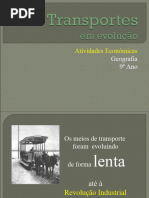 A Evolução Dos Transportes Ao Longo Da História | PDF