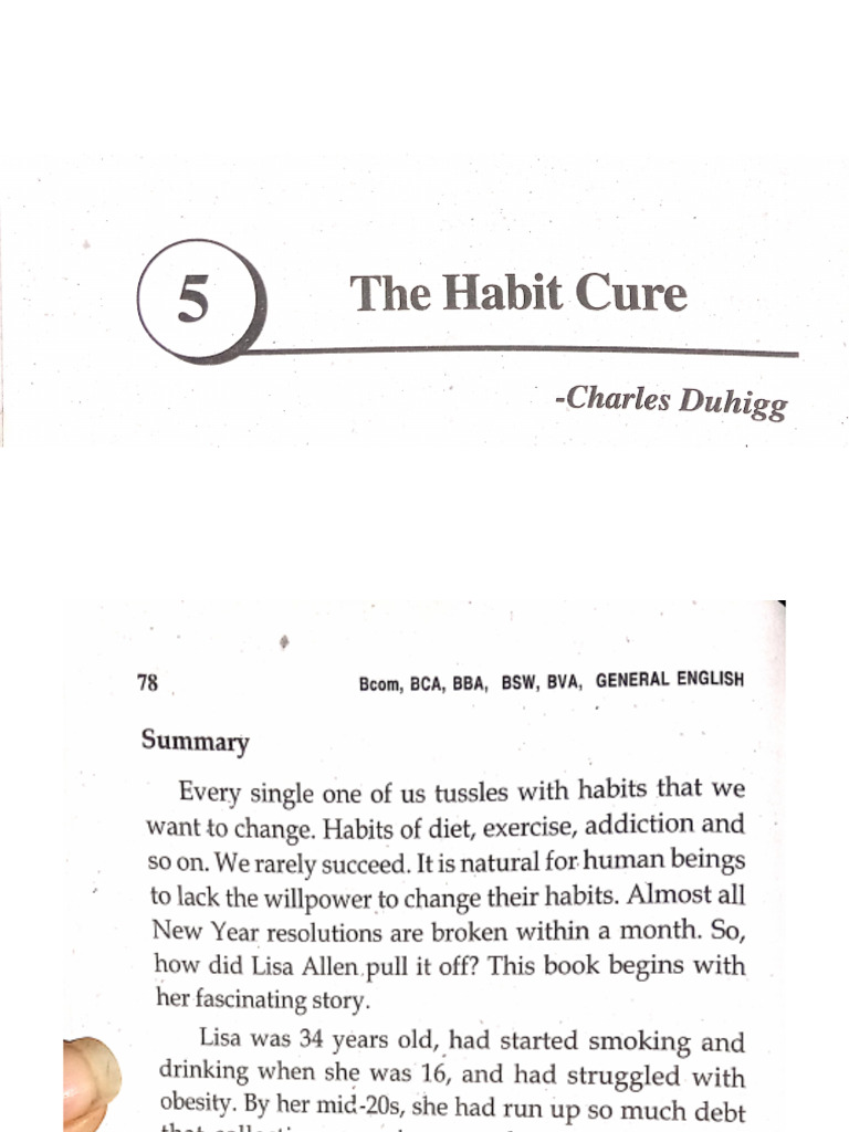 The Habit Cure | PDF