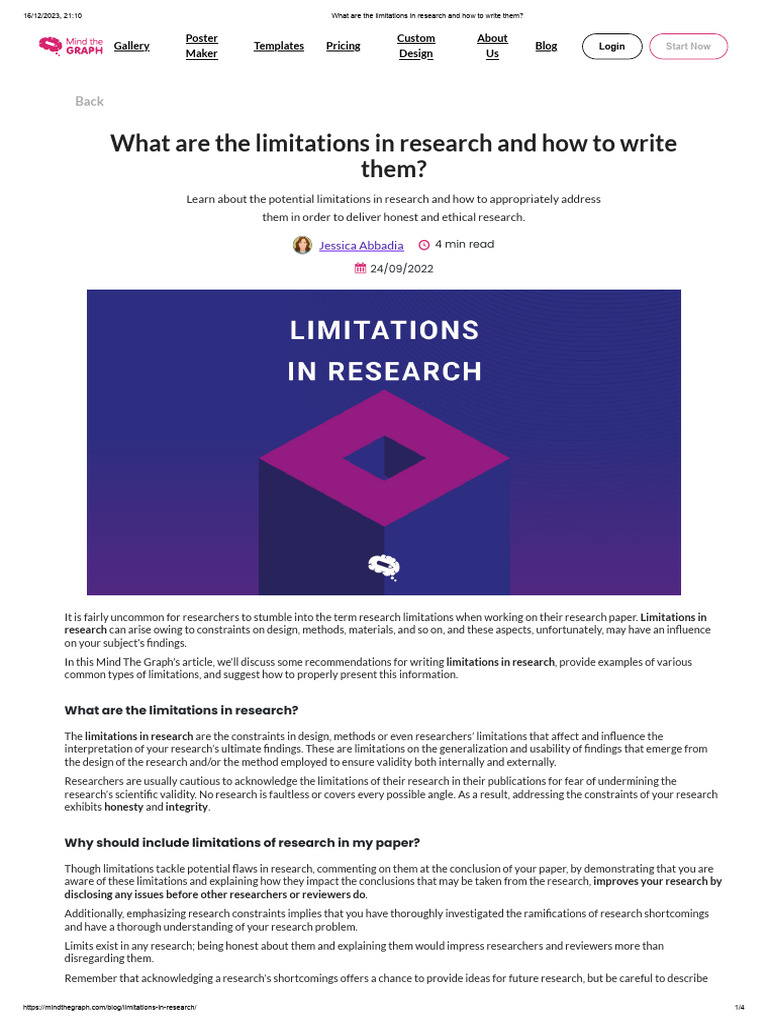 Limitation | PDF | Sampling (Statistics) | Infographics