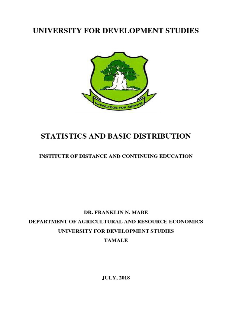 Statistics and Basic Distribution - Mabe | PDF