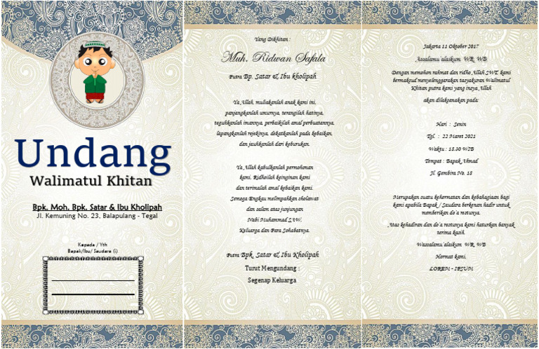 Desain Undangan Model Kertas Lawas Atau Lama | PDF