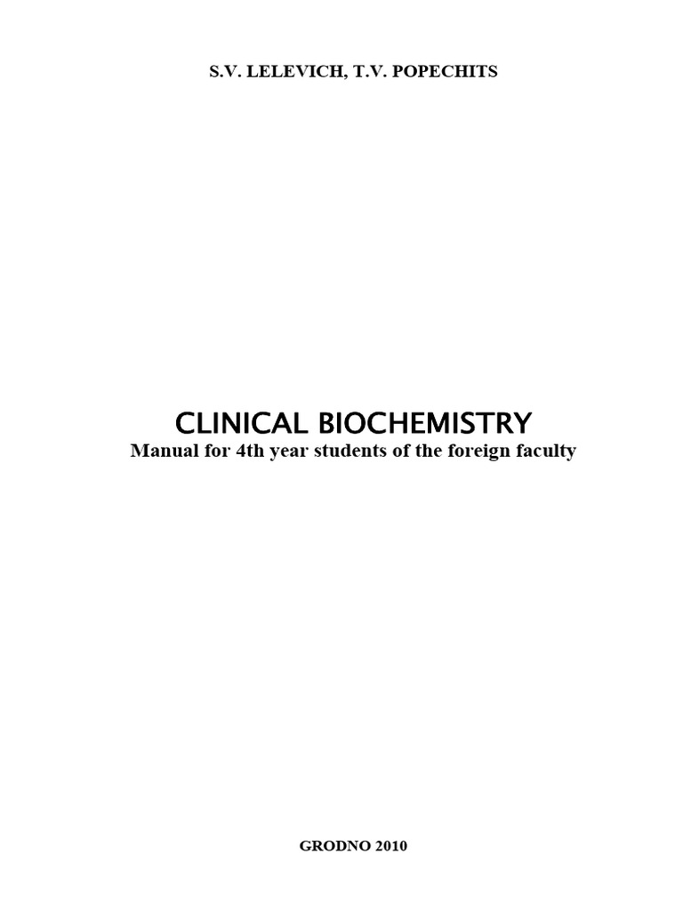 Clinical Biochemistry Pdf Angiotensin Buffer Solution