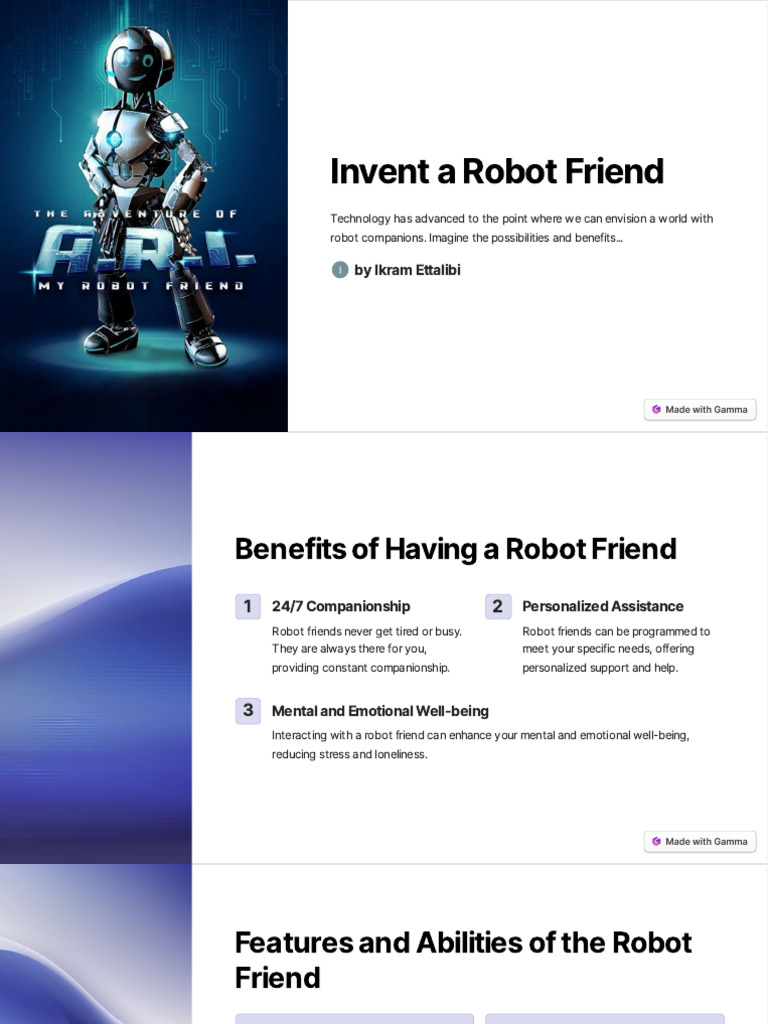 Invent A Robot Friend | PDF | Robotics | Robot