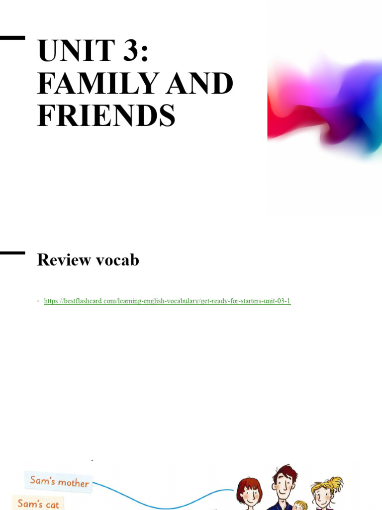 Unit 3: Family and Friends Review | PDF | Career & Growth | Wellness