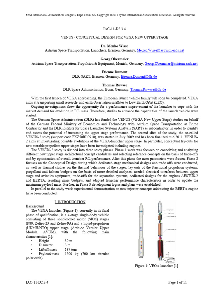 Dr. Menko Wisse | PDF | Multistage Rocket | Rocket Propellant