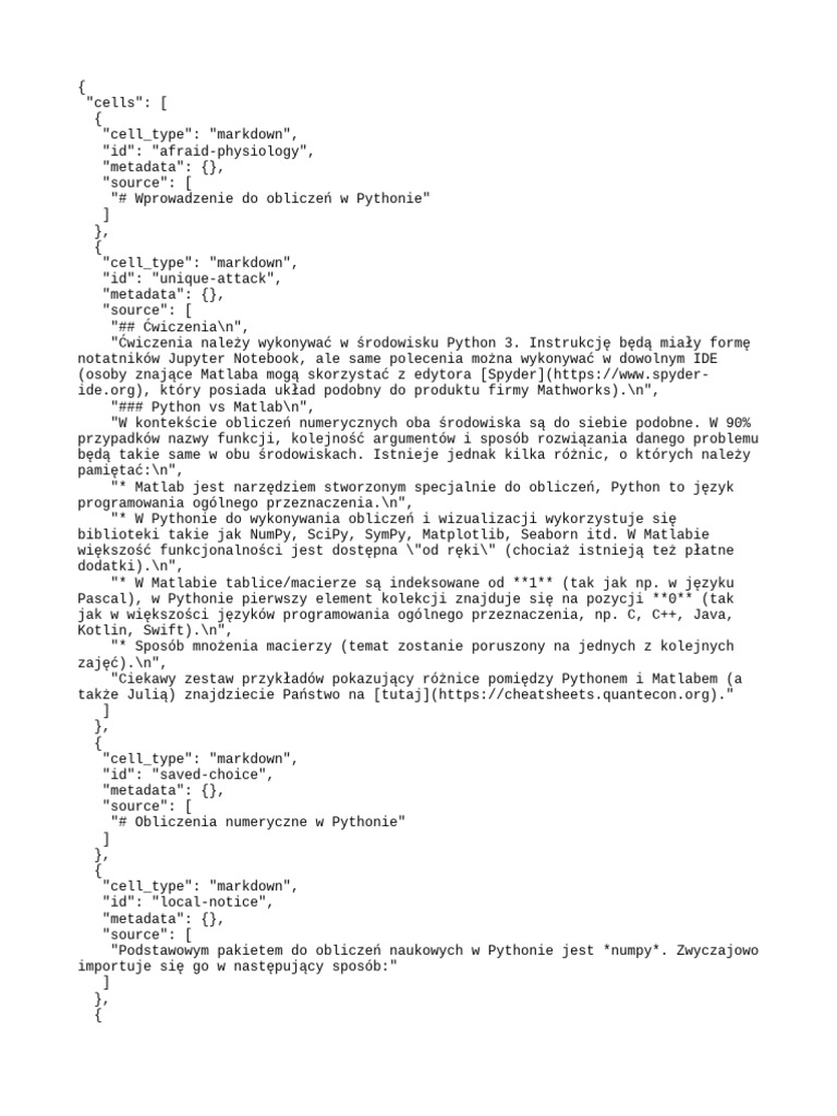 Wprowadzenie-Student Ipynb | PDF