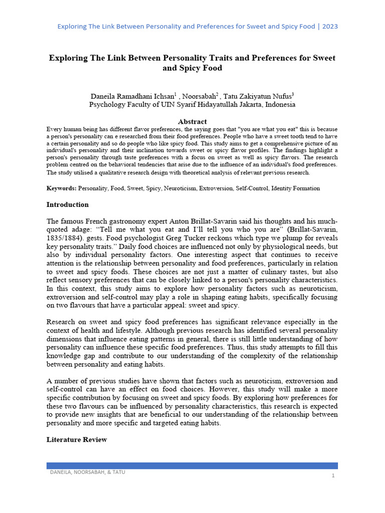 English Journal Exploring The Link Between Personality Traits and ...