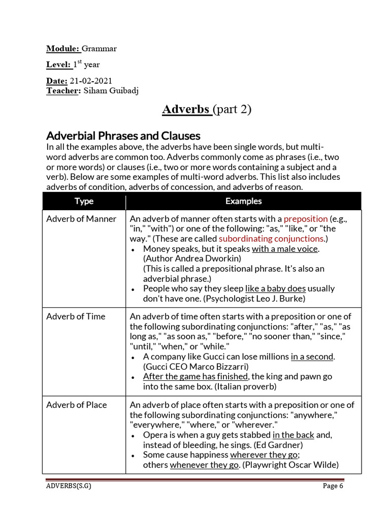 12.adverbs Part 2 | PDF