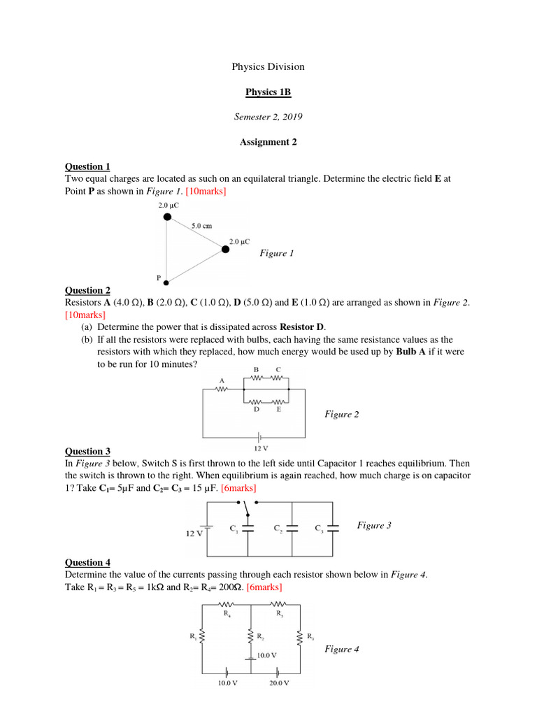 Physics Division Physics 1B | PDF | Teaching Methods & Materials ...