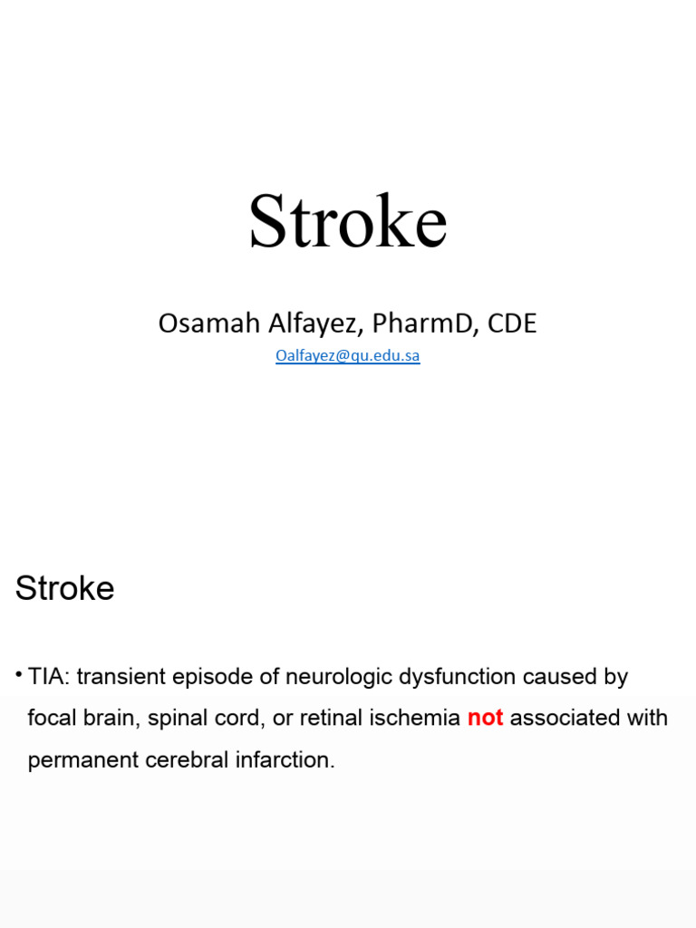 Osamah Ischemic Stroke | PDF | Stroke | Ischemia