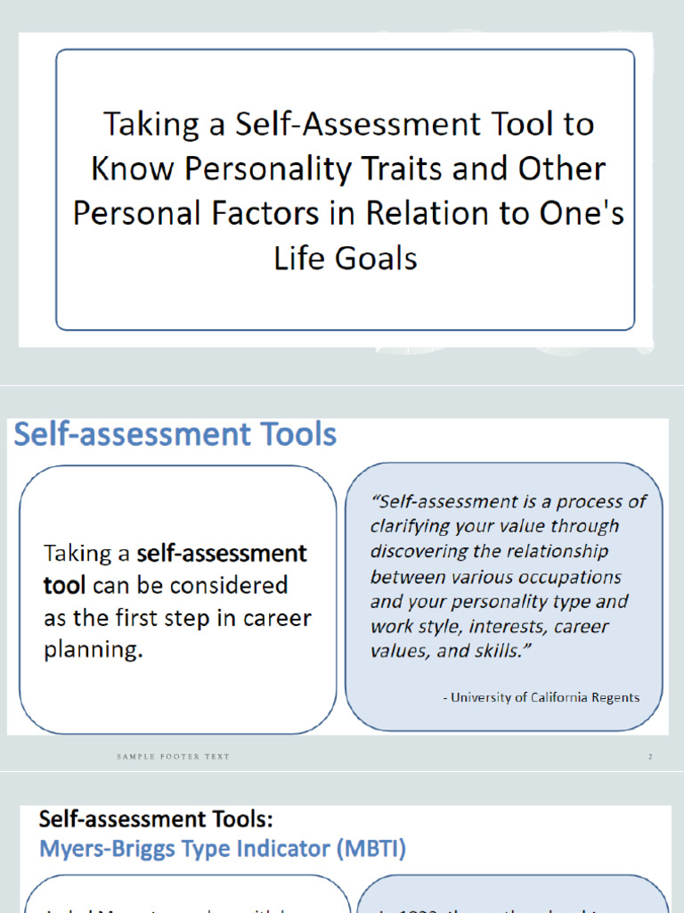 Career Self-Assessment Activities | PDF | Career & Growth | Business