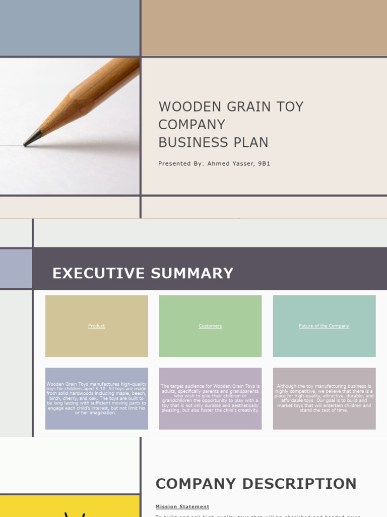 Wooden Grain Toys Business Plan | PDF | Toys