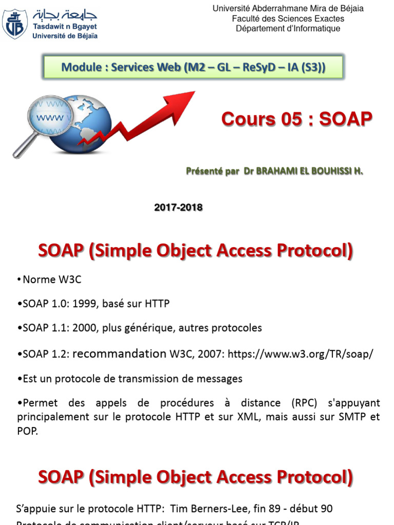 Introduction au protocole SOAP | PDF | XML | Service web