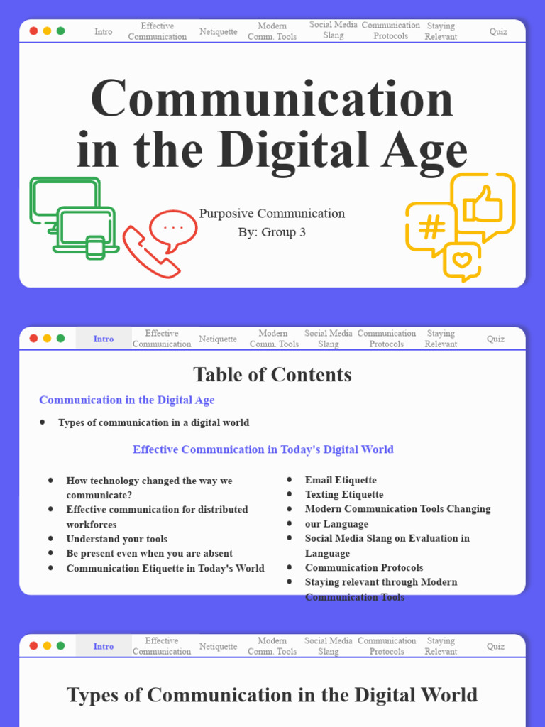 Communication in The Digital Age | PDF | Communication | Social Media