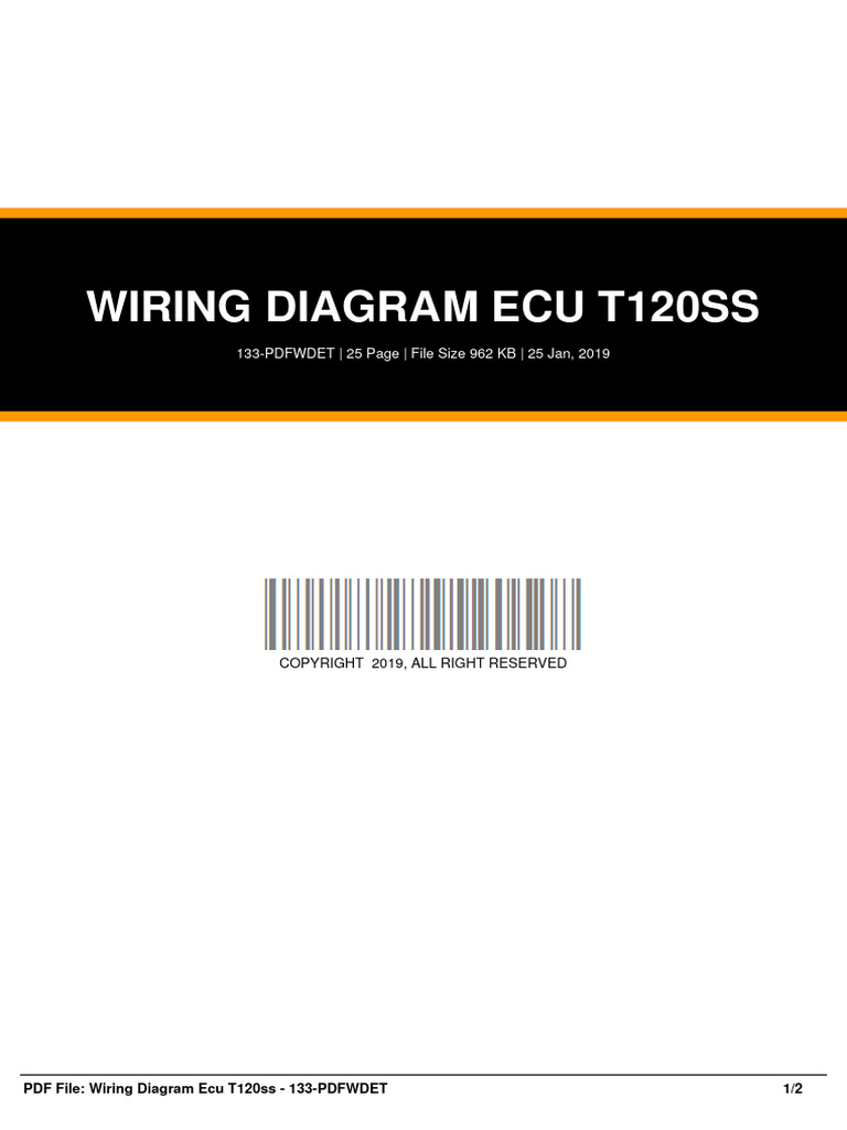 Wiring Diagram Ecu t120ss Dbid 1xn | PDF | Business | Computers
