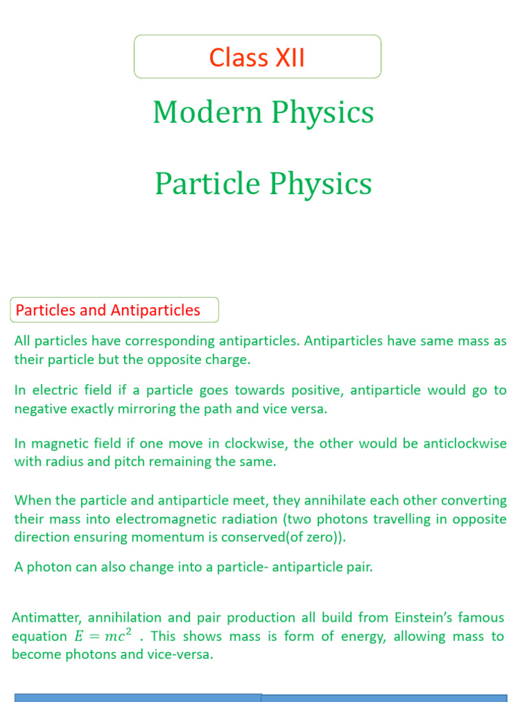 Particle Physics | PDF | Particle Physics | Hadron
