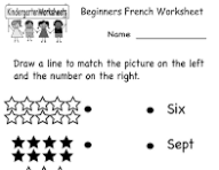 Matching French Numbers | PDF