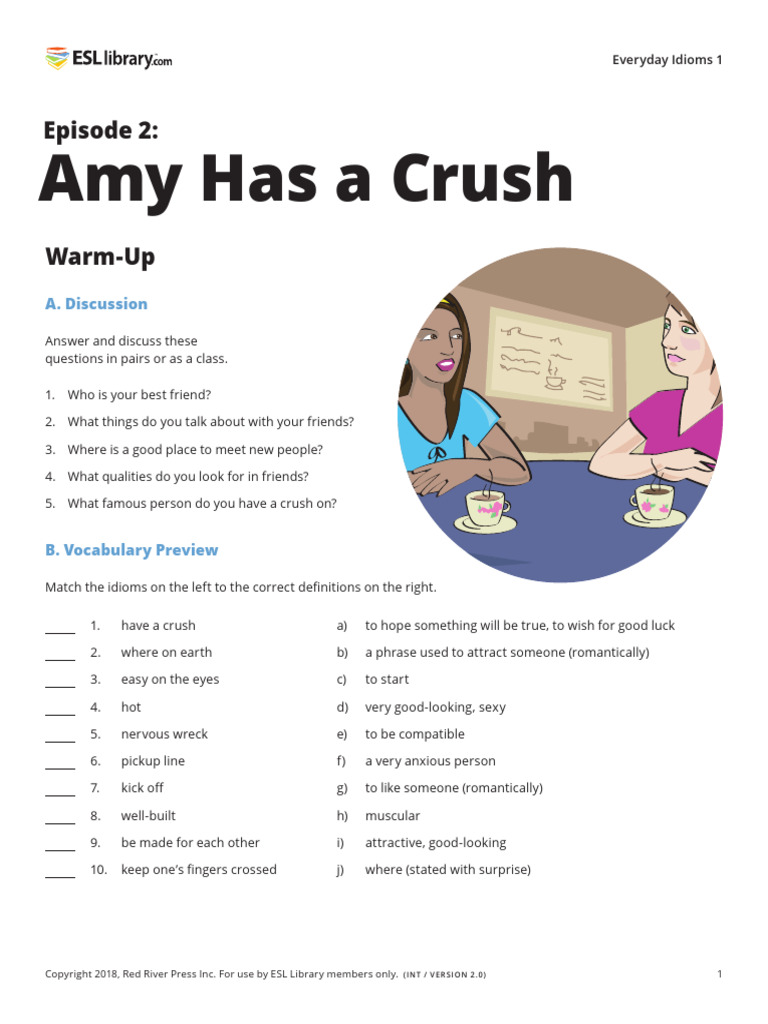 77 02 Amy-Has-a-Crush US | PDF | Linguistics | Human Communication