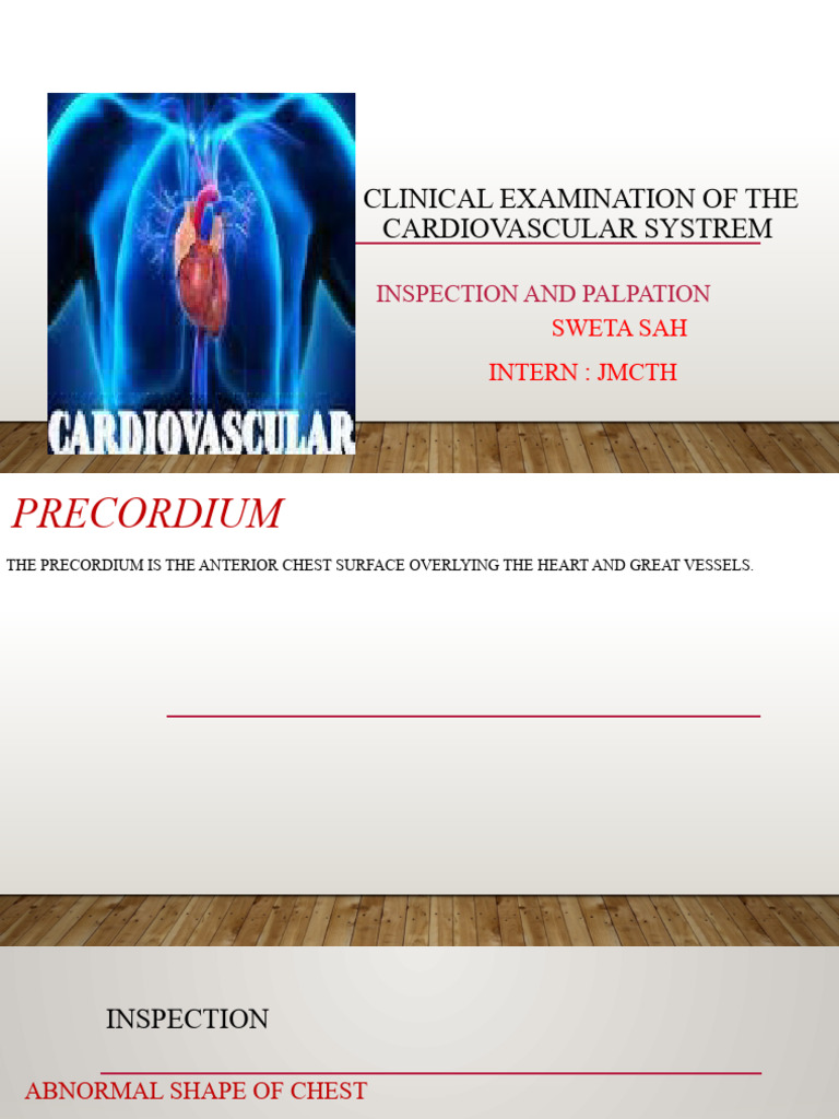 Clinical Examination of The Cardiovascular Systrem | PDF | Heart | Pulse