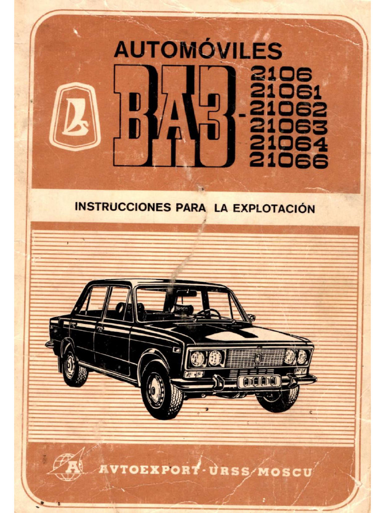 Lada Manual de Propietario Lada Ba3 - 2106 - 1976 - A - 2006 - Al ...