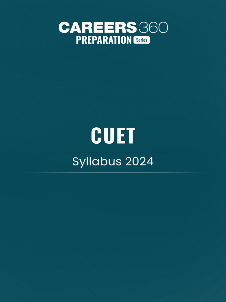 CUET-Syllabus-2024 For All | PDF | University And College Admission ...