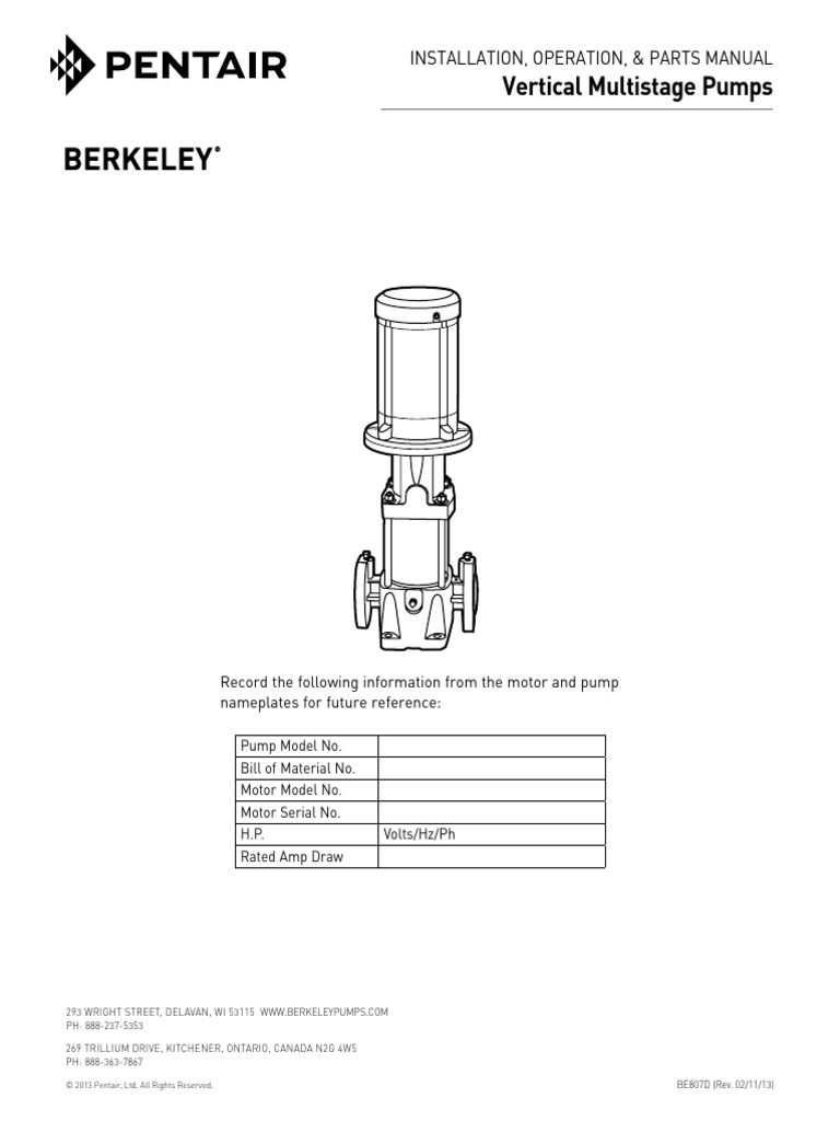 Berkeley BVM Owners Manual | PDF
