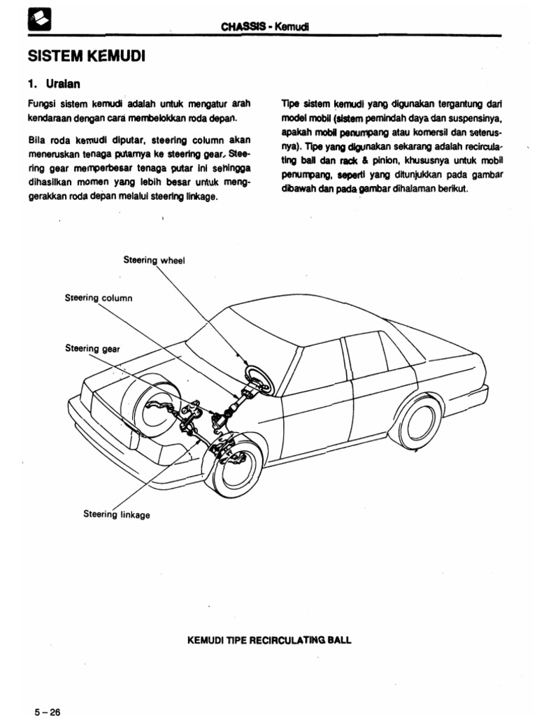 Chassis - Sistem Kemudi | PDF