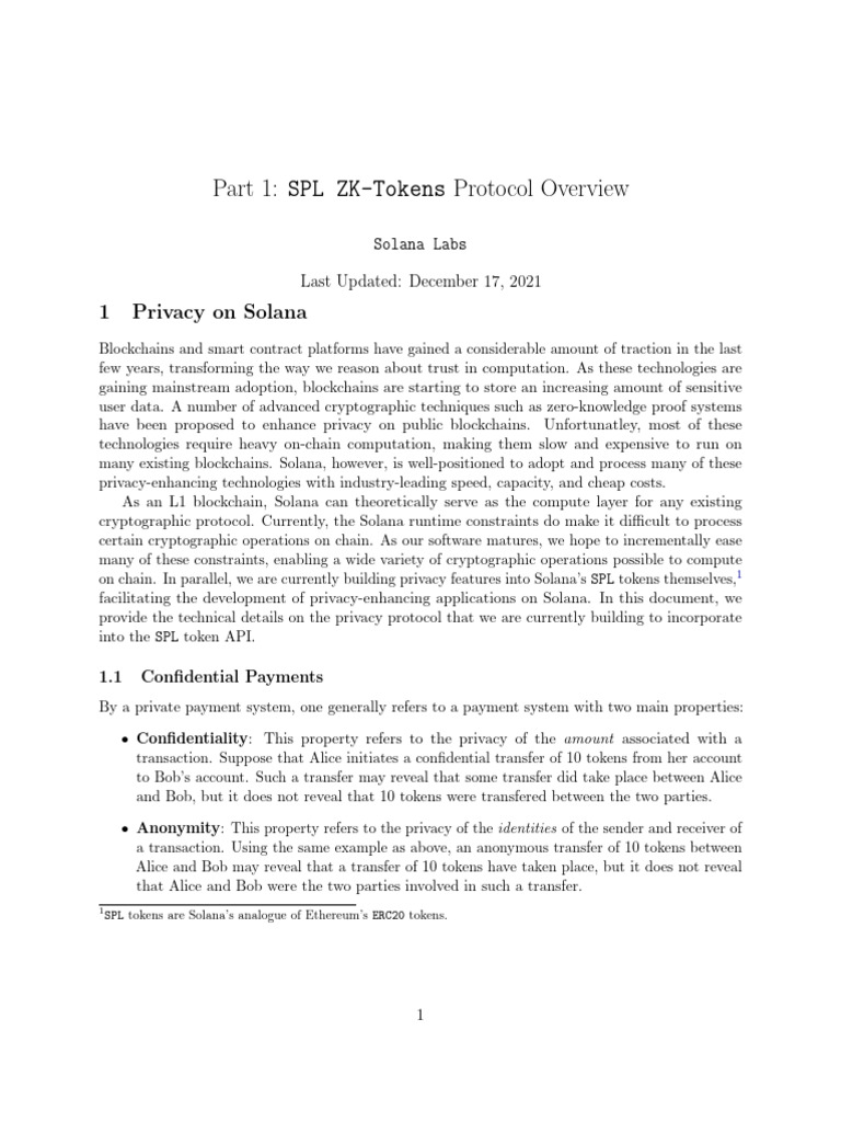 Solana ZK Part1 | Download Free PDF | Cryptography | Encryption