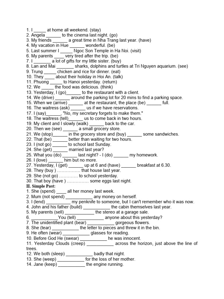 Past Simple PDF