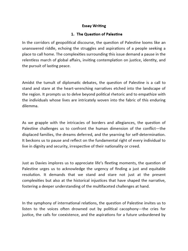 Essay Writing | PDF | Society | Narrative