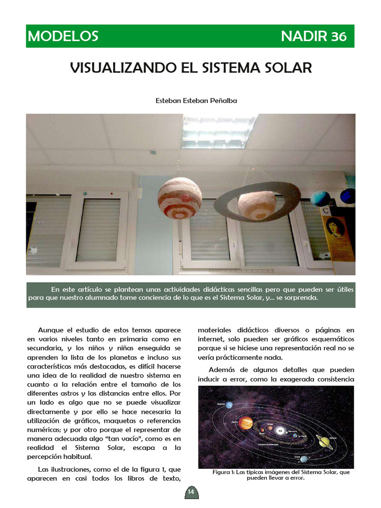 Visualizando El Sistema Solar | PDF | Sistema solar | Planetas