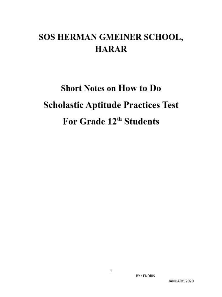 Word Analogy Test& Explanation SAT Print | PDF | Sat | Word