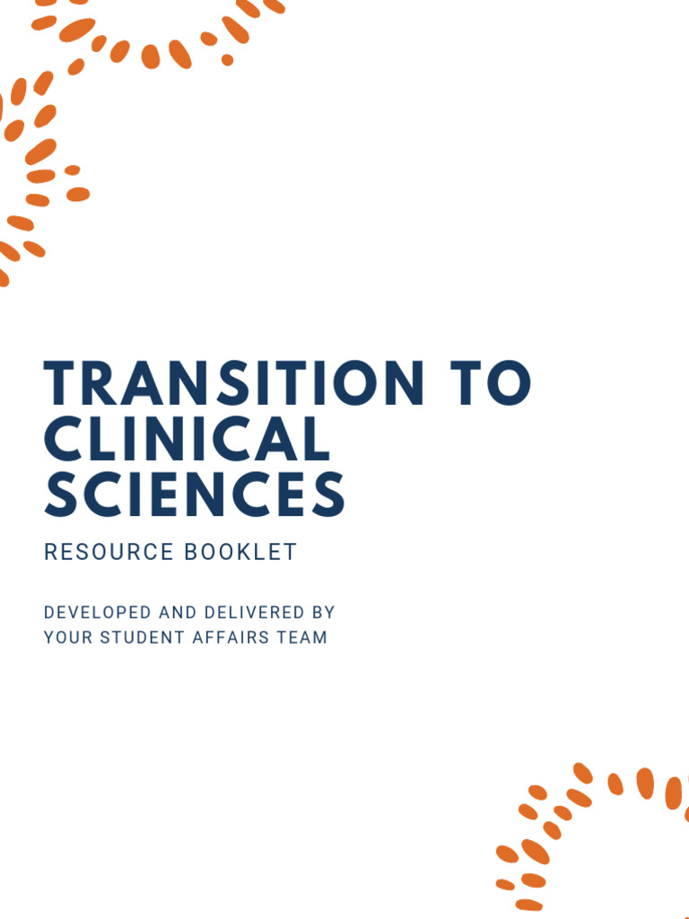 Transition To Clinical Sciences - Resource Booklet May 2023 | PDF ...