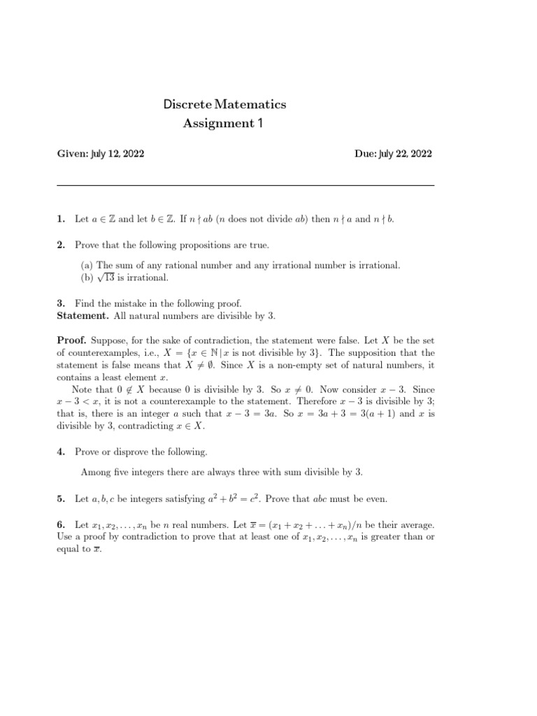 D.math Assingment | PDF