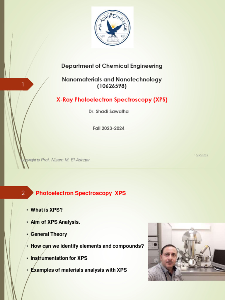 X-Ray Photoelectron Spectros | PDF | X Ray Photoelectron Spectroscopy ...