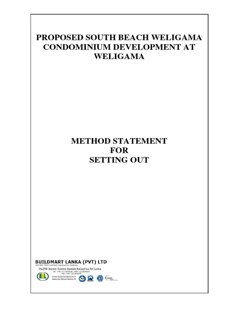 MS 001 - Setting Out | PDF | Surveying