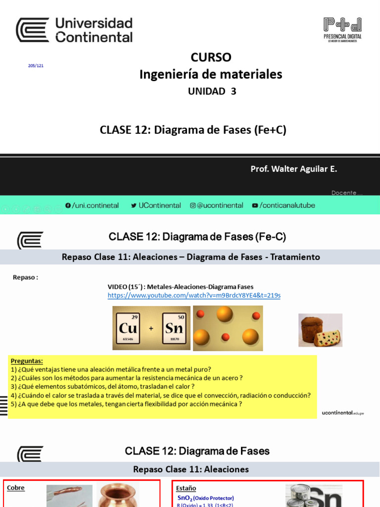 CLASE 12, Diagrama de Fases (Fe-C) | PDF